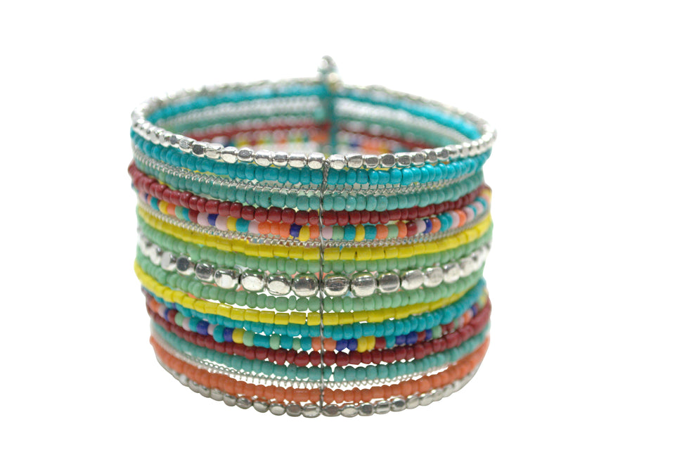 Multi Color Beaded Cuff – Cohen Collective